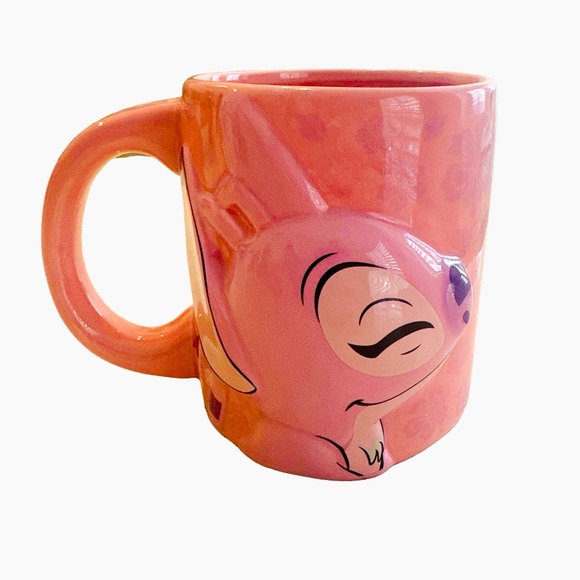 Disney | Dining | Disney Stitch Pink Angel Mug | Poshmark